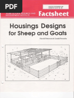 Goat Housing Design and Guidelines | PDF | Roof | Goat