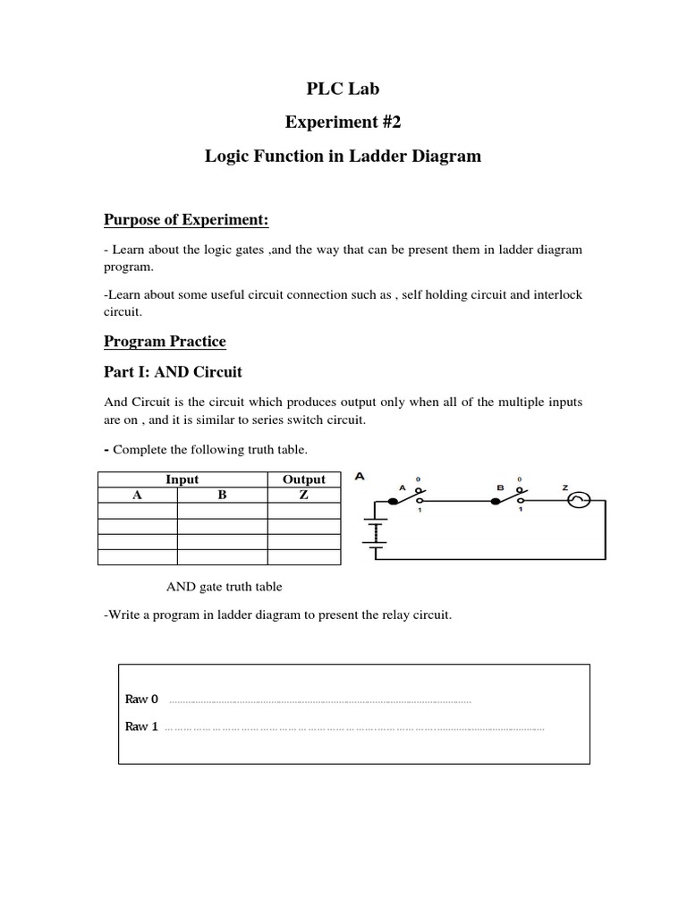 PLC Lab2 | PDF | Logic Gate | Electronic Circuits
