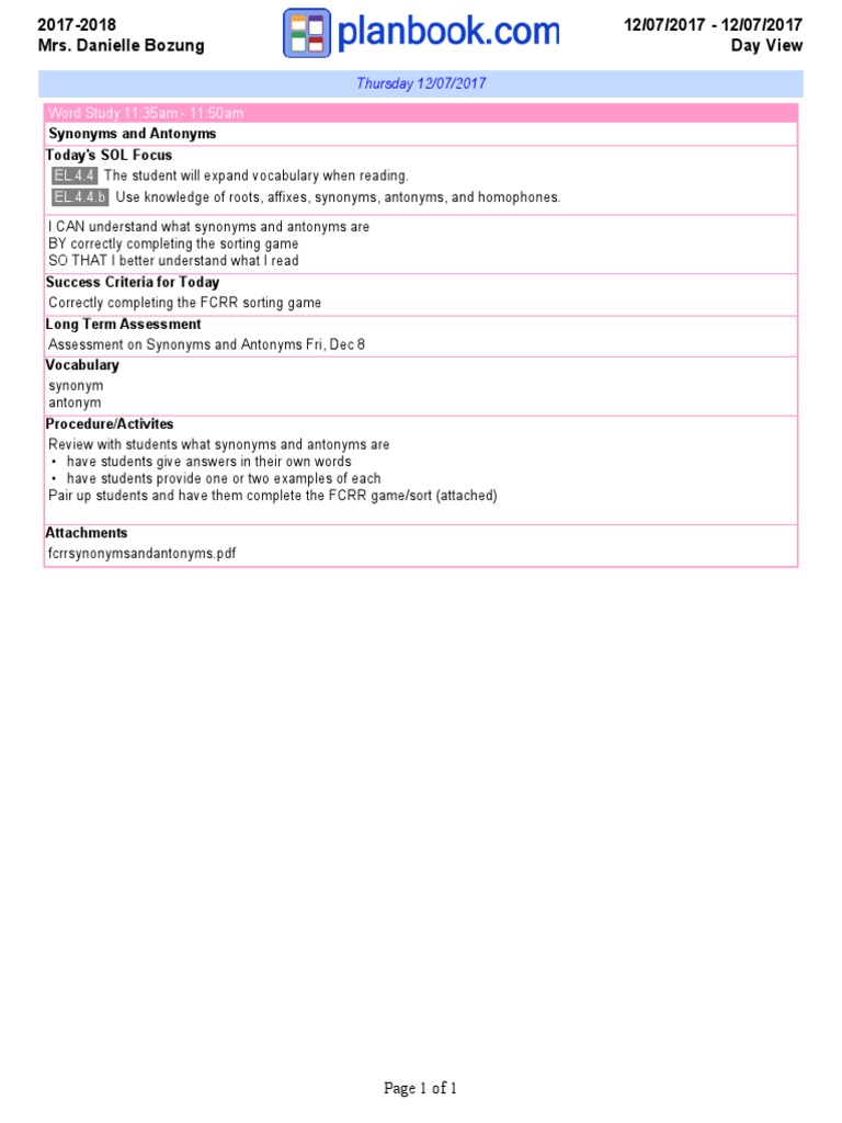 Word Study 12 7 | PDF | Language Arts & Discipline | Wellness