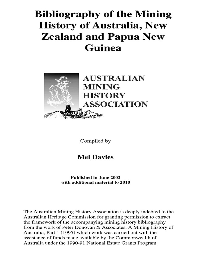 Bibliog 2010 | PDF | Australia | Mining