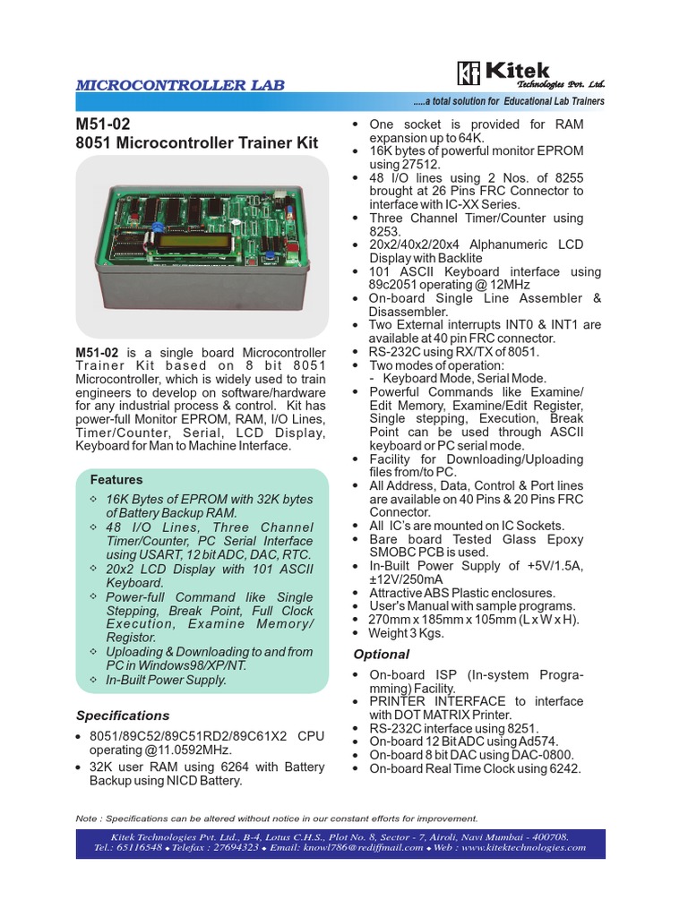M51 02 | PDF | Microcontroller | Personal Computers