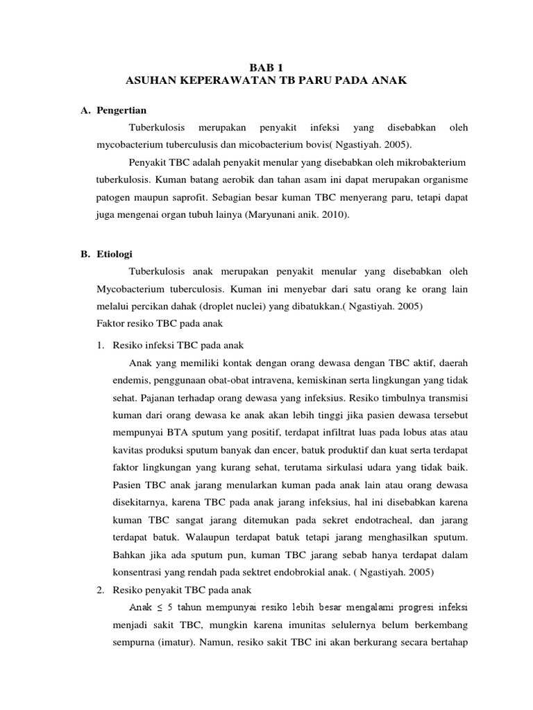LP TB Paru Pada Anak | PDF
