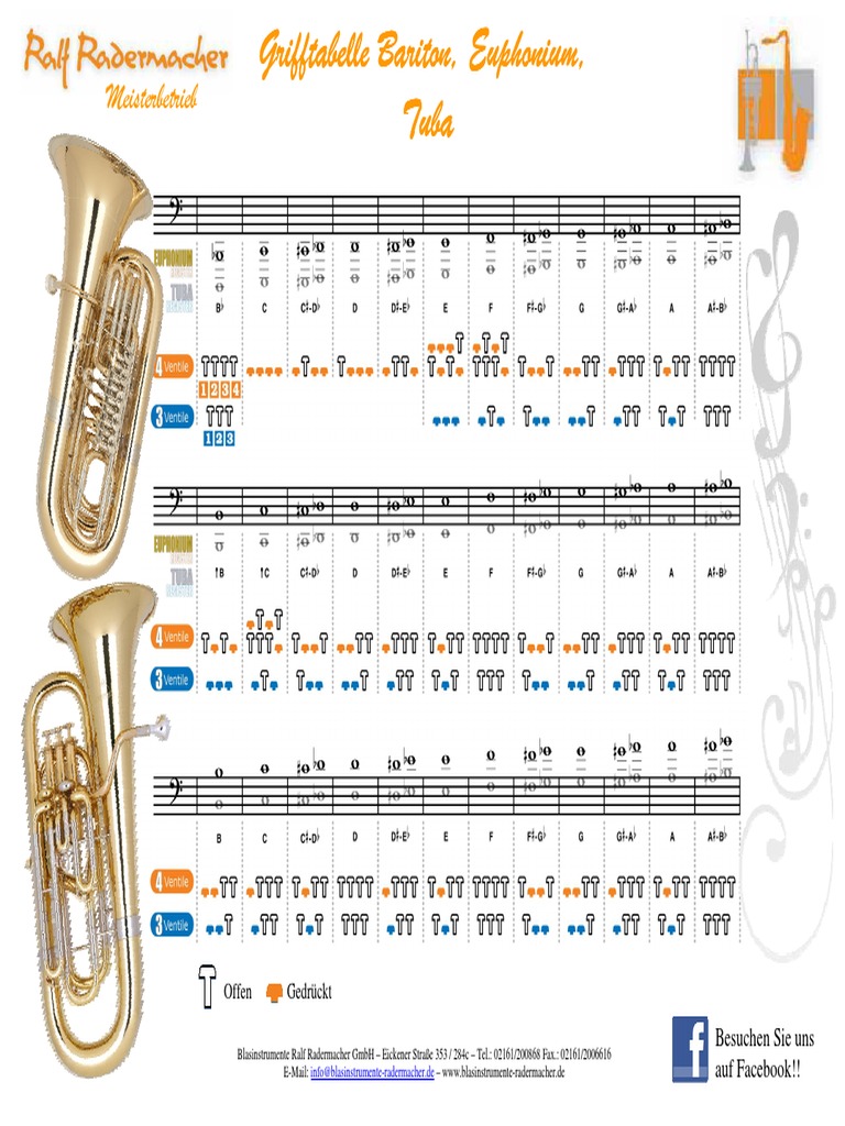 Grifftabelle Tuba | PDF