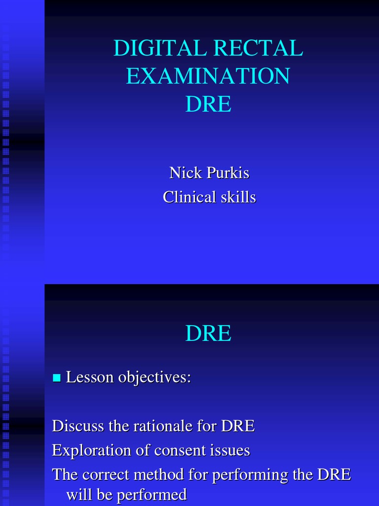 Digital Rectal Examination | PDF