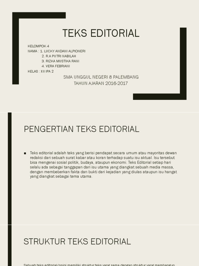 Teks Editorial | PDF | Filsafat | Kajian Bahasa Asing