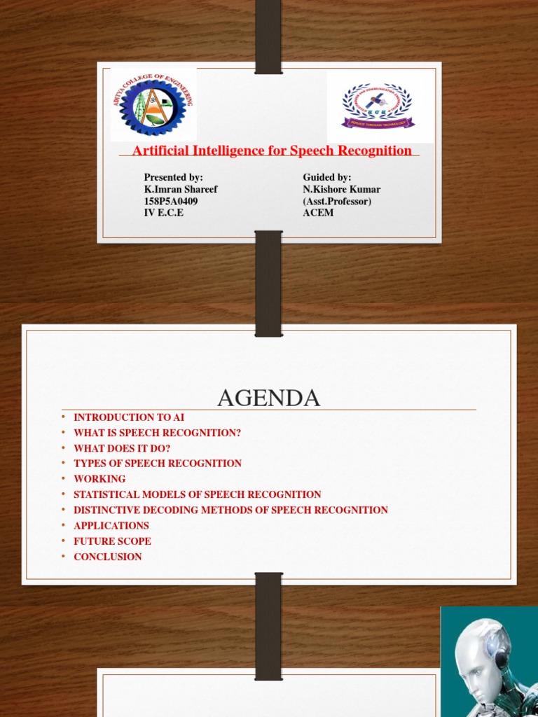 Artificial Intelligence For Speech Recognition | PDF | Speech Recognition | Artificial Intelligence