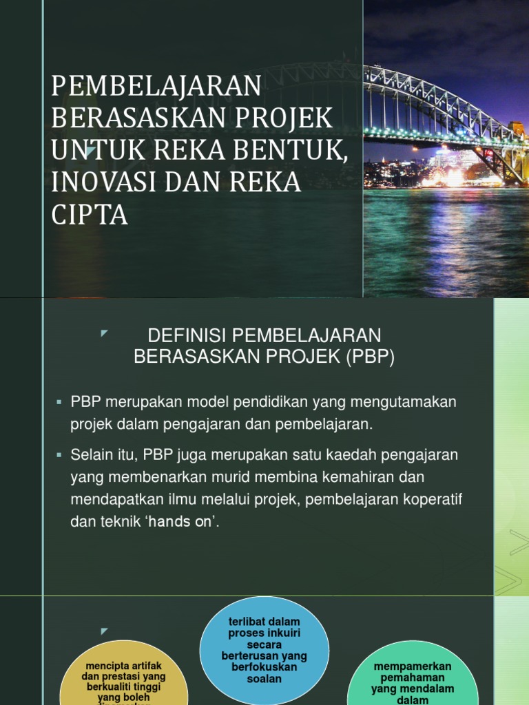 Topik 8 Pembelajaran Berasaskan Projek Untuk Reka Bentuk, Inovasi | PDF