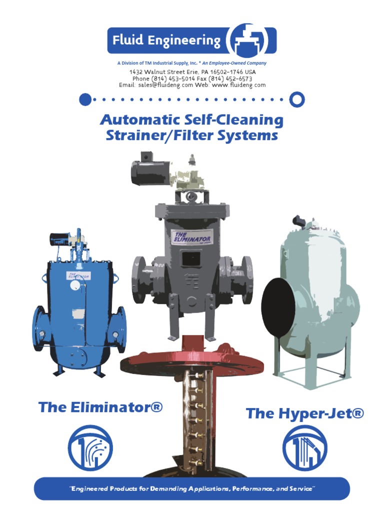 Self Cleaning Strainer Catalog | PDF | Pump | Pipe (Fluid Conveyance)