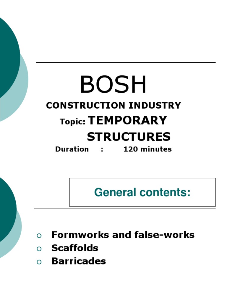 Temporary Structures | PDF | Scaffolding | Civil Engineering