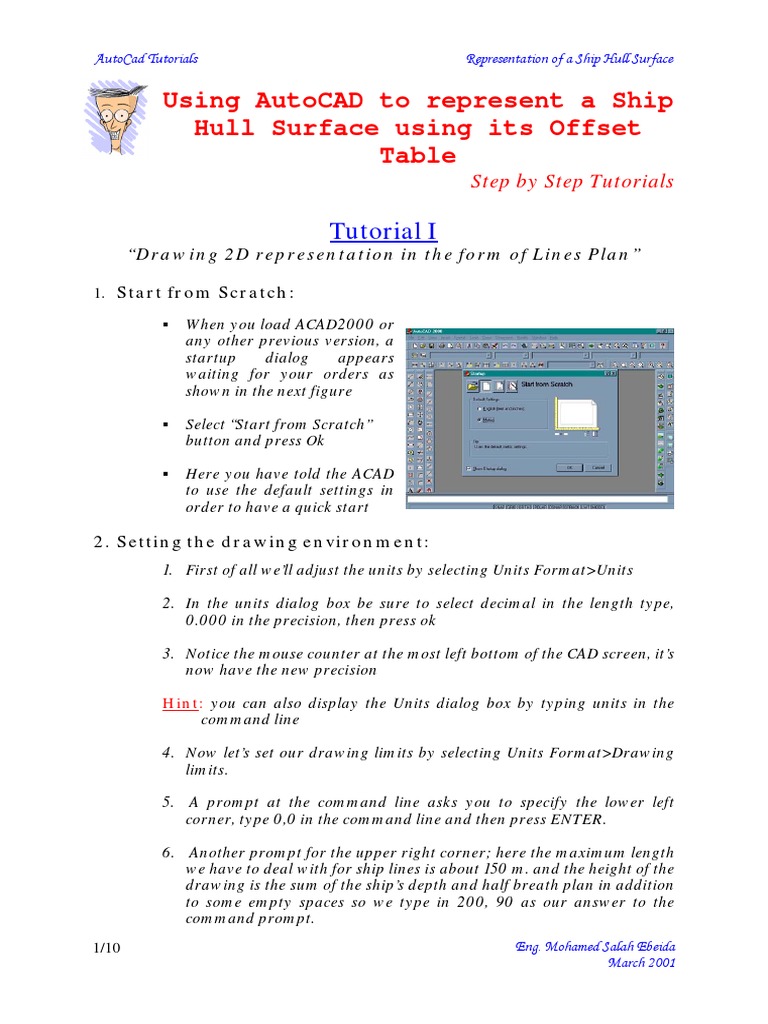 Linesplan in Autocad | PDF | Dialog Box | Command Line Interface