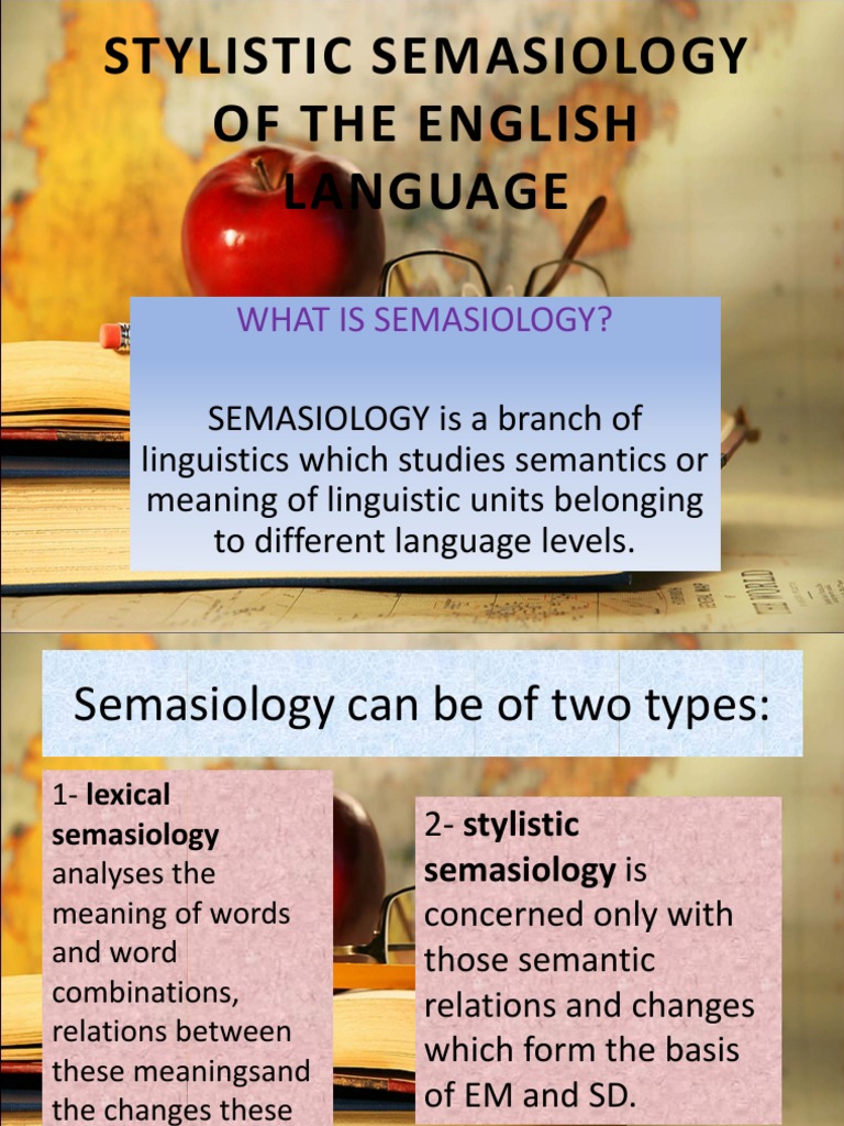 Stylistic Semasiology in English Language | PDF | Semantics | Word