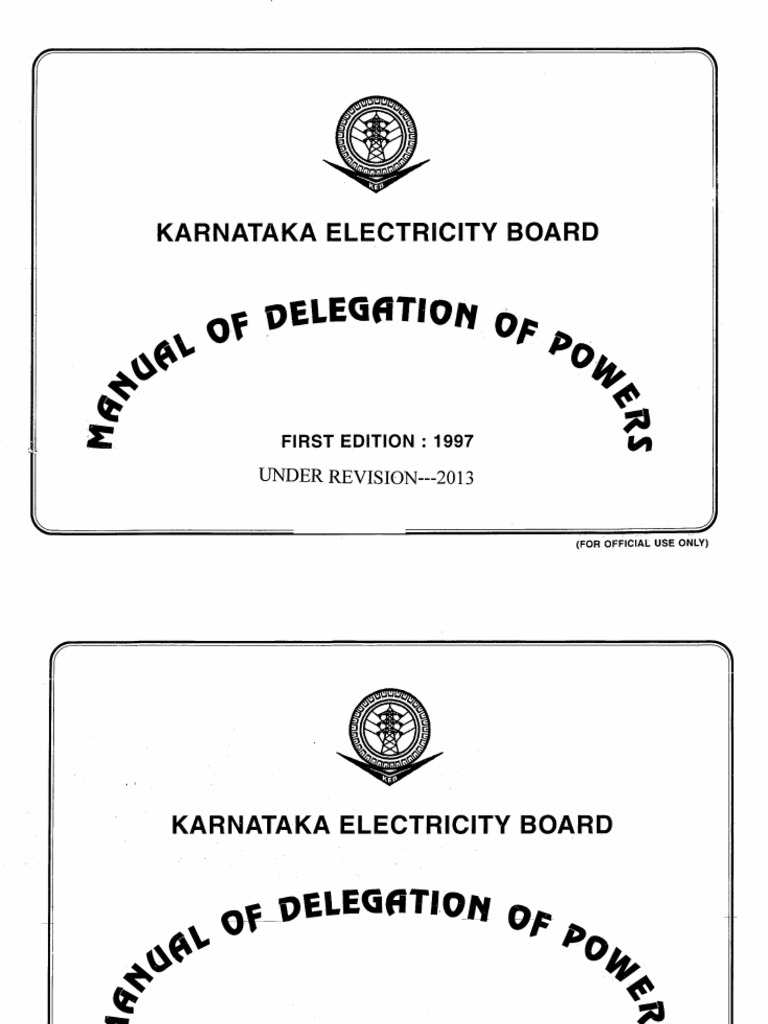 Manual of Delegation Power | PDF