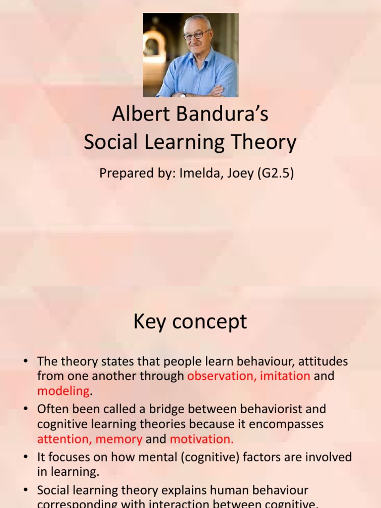 Bandura's Social Learning Theory Explained | PDF | Imitation | Aggression