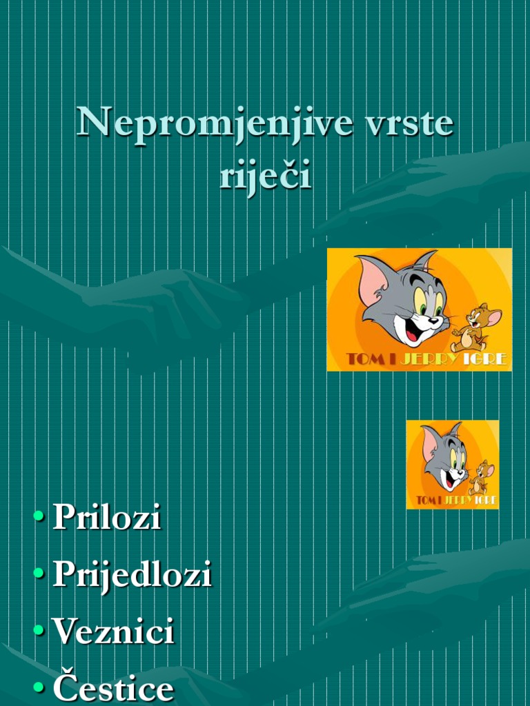 Nepromjenjive Vrste Rijeci 5 | PDF