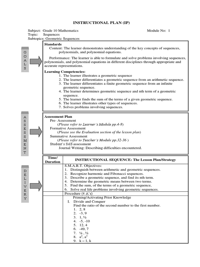 Lesson 2 Geometric Sequence | PDF | Sequence | Educational Assessment