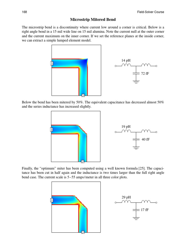 Microstrip Mitered Bend Analysis | PDF | Telecommunications Engineering ...