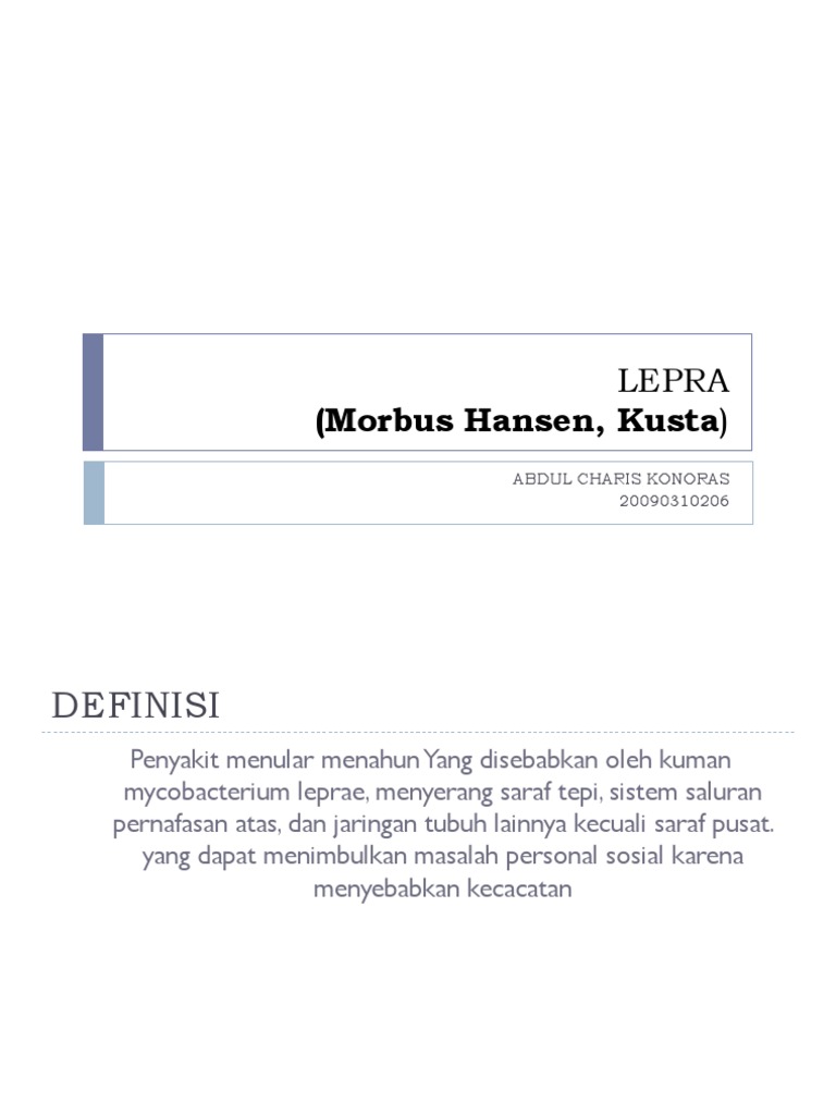 Morbus Hansen | PDF