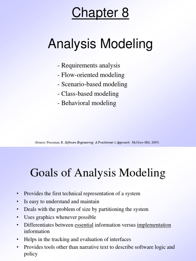 4.pressman CH 8 Analysis Modeling | PDF | Conceptual Model | Class ...