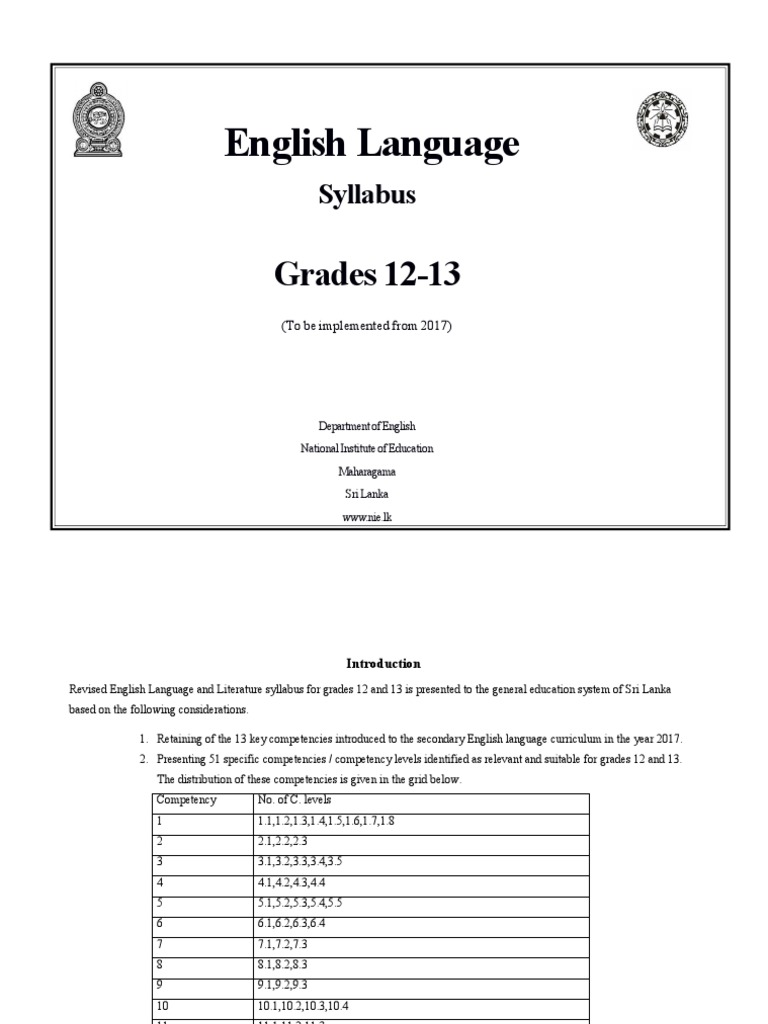 AL English Literature | Download Free PDF | Competence (Human Resources ...