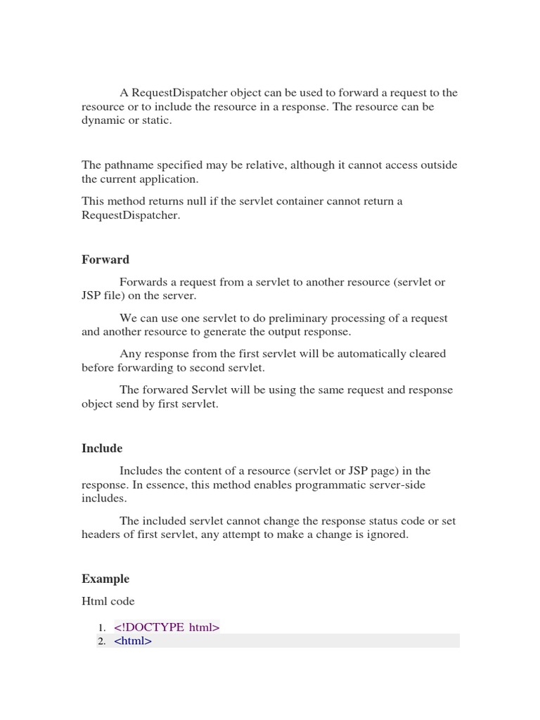 Request Dispatcher | PDF | Java Servlet | Json