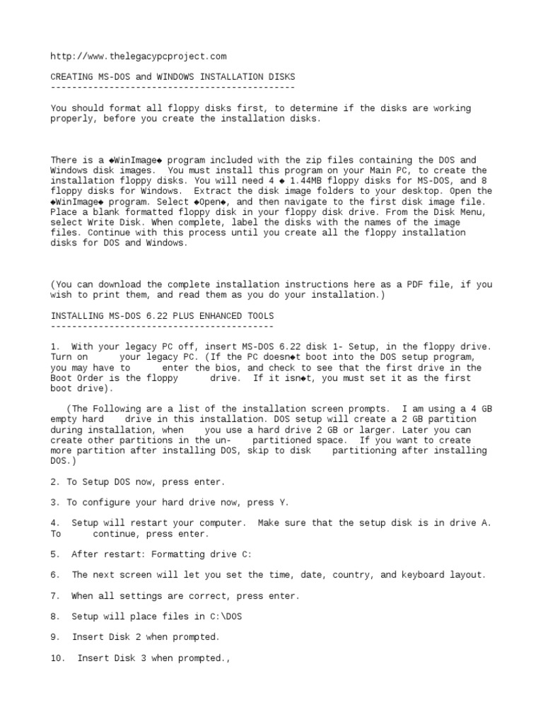 MS Dos | PDF | Dos | Computer File