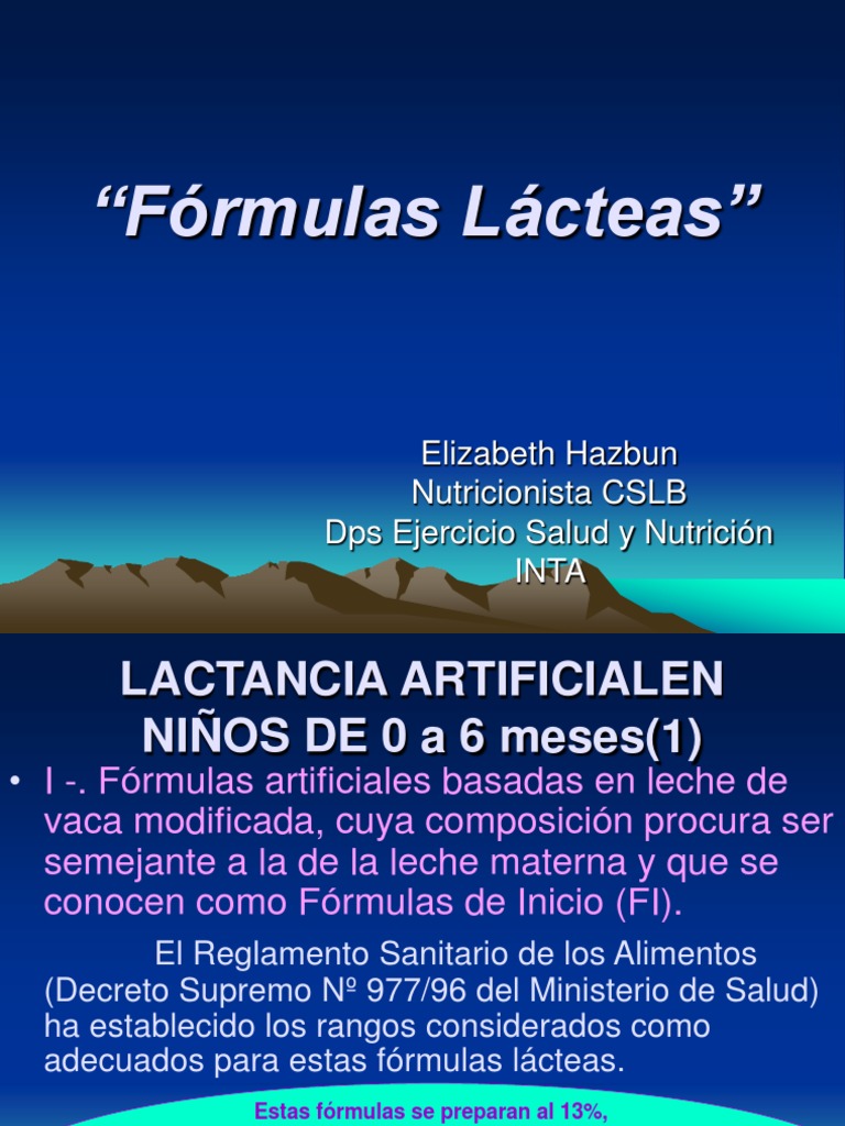 11-03-10 Fórmulas Lácteas (2010) | PDF | Amamantamiento | Unicef