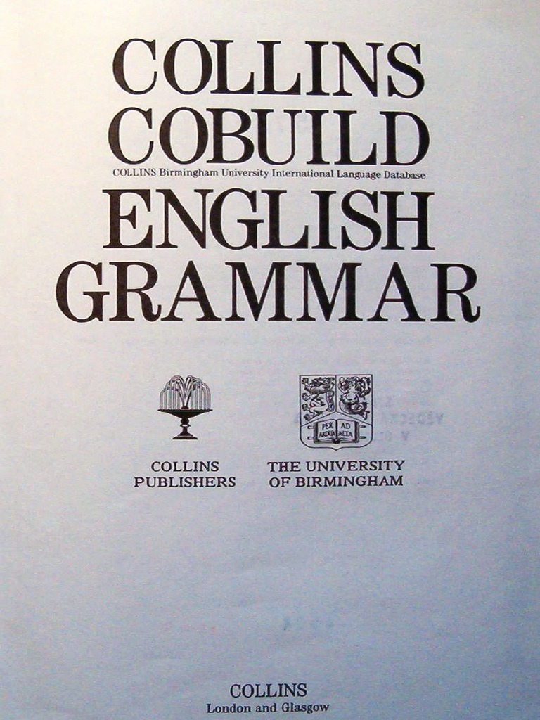 Collins Publishers - Collin Cobuild English Grammar | PDF