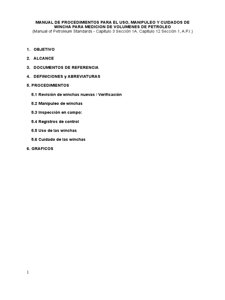 API - Mpms Cap 3-Secc 1a Wincha | PDF | Tanques | Medición