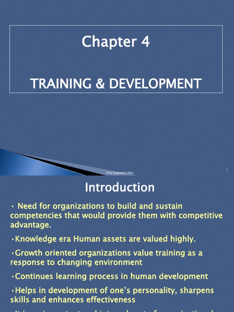 Training & Development | PDF | Competence (Human Resources) | Learning