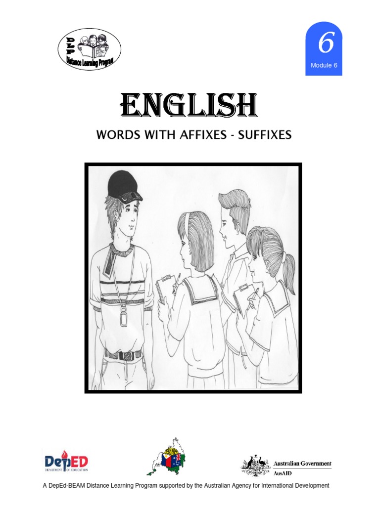 LM - GRADE 6 - DLP 6 - Words With Affixes - Suffixes - Opt | PDF ...