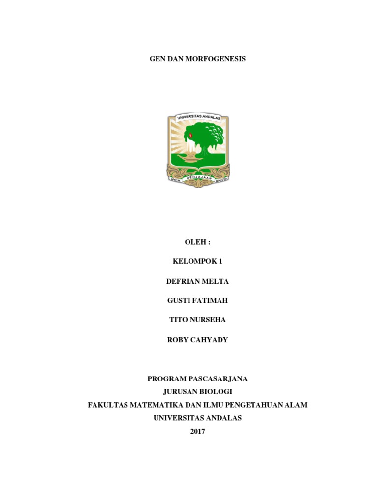 Peran Morfogen dalam Morfogenesis | PDF