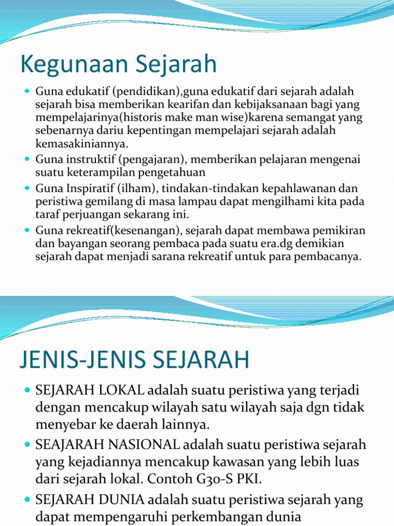 Kegunaan Sejarah | PDF