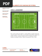 Medidas y áreas de la cancha de fútbol | PDF | Deportes y actividades ...
