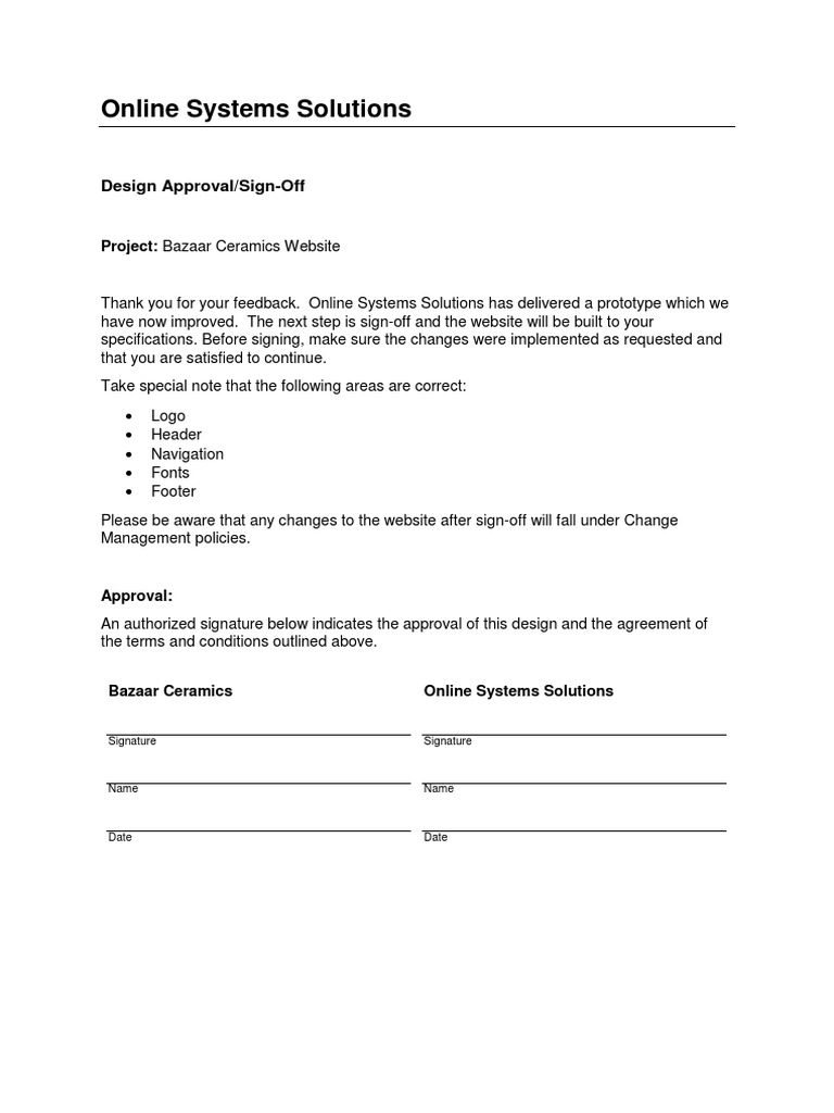 Signoff | PDF