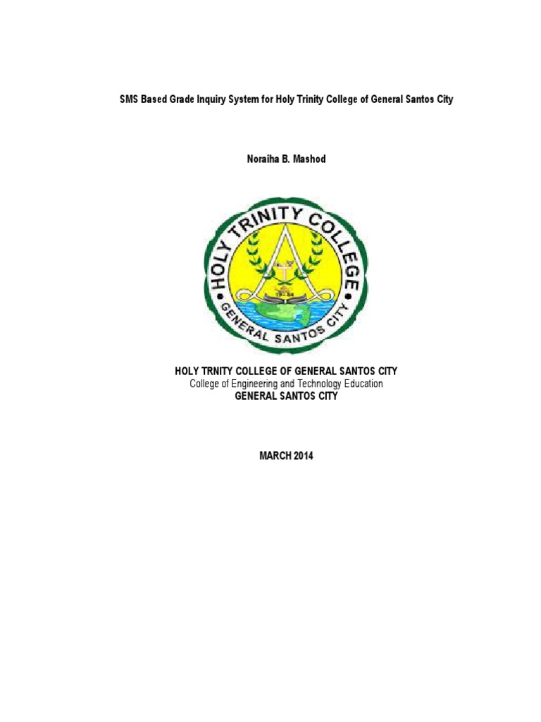 SMS Based Grade Inquiry Final | PDF | Databases | Mobile Phones