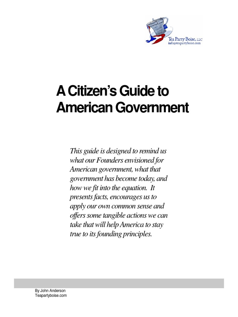 A Citizen's Guide To American Government: by John Anderson | PDF ...