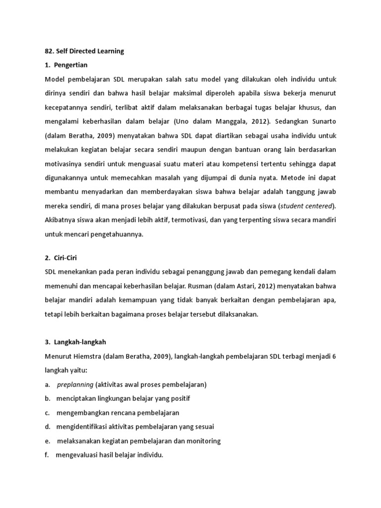82.self Directed Learning | PDF