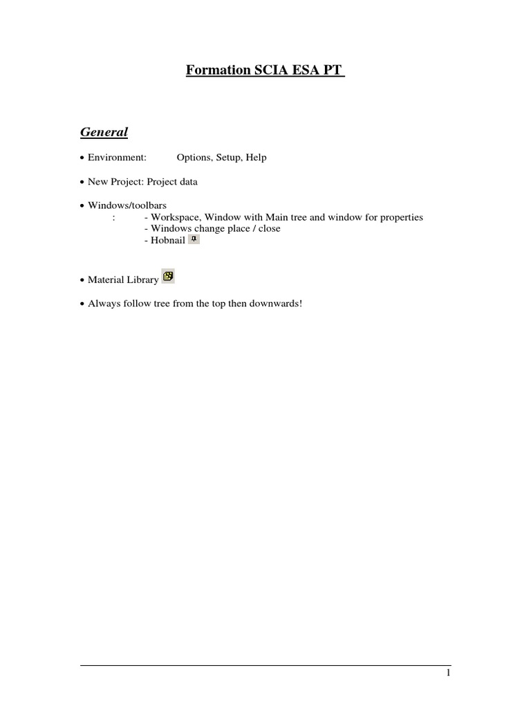 Guide Scia Basic Training | PDF | Structural Steel | Structural Load