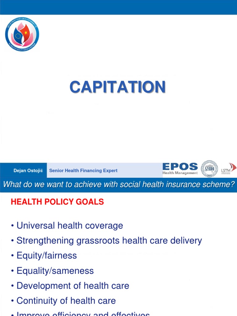Capitation: Senior Health Financing Expert | PDF | Health Care | Health ...