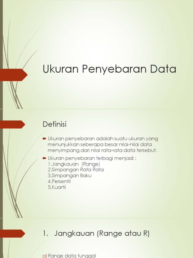 Kelompok 03 Ukuran Penyebaran Data | PDF