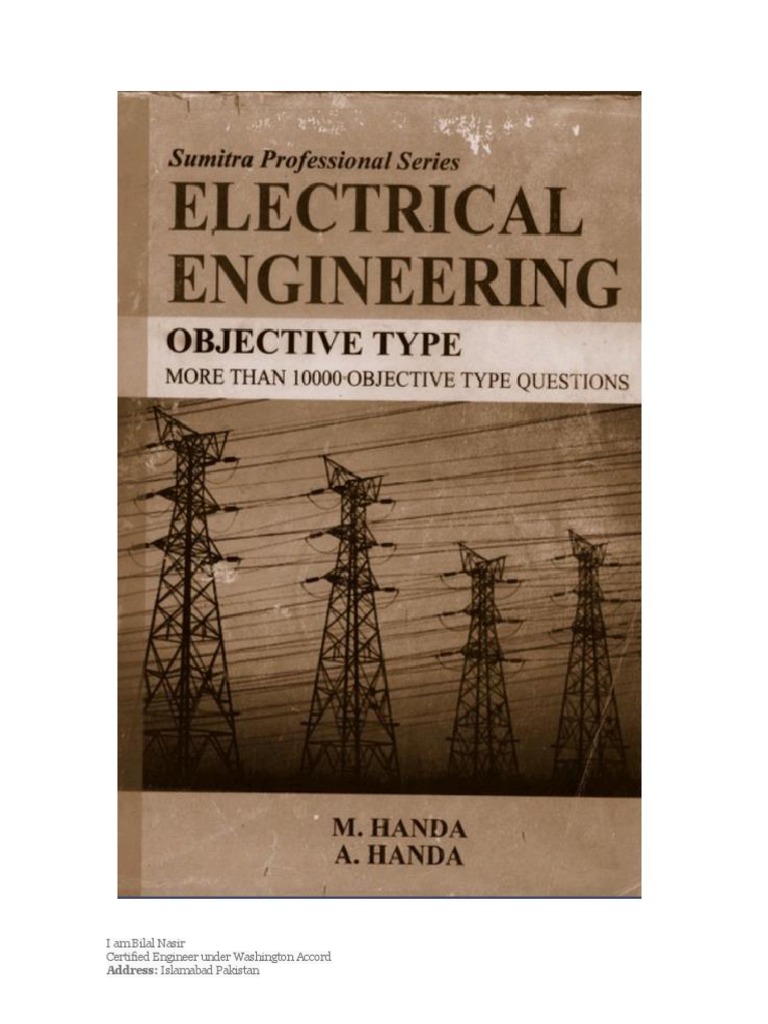Electrical Engineering Objective Type | Download Free PDF | Electrical Resistance And ...