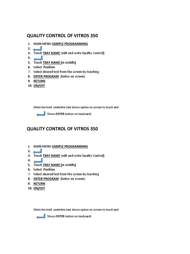 Quality Control of Vitros 350 | PDF
