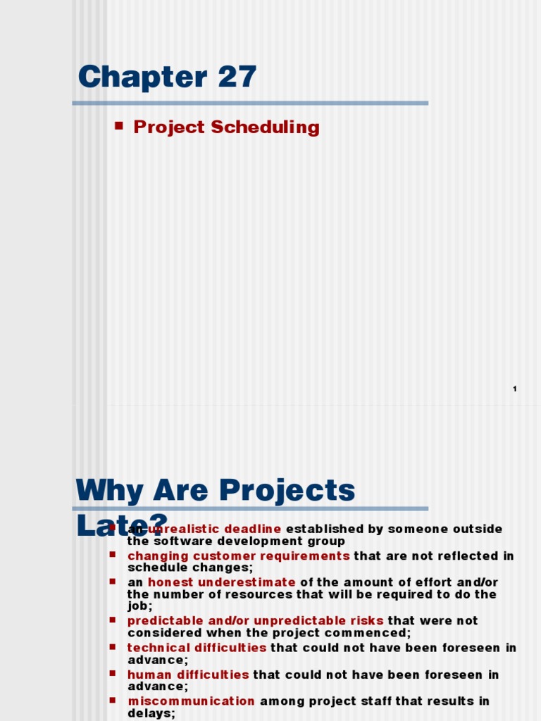 4 Projectscheduling | PDF | Feasibility Study | Software Development