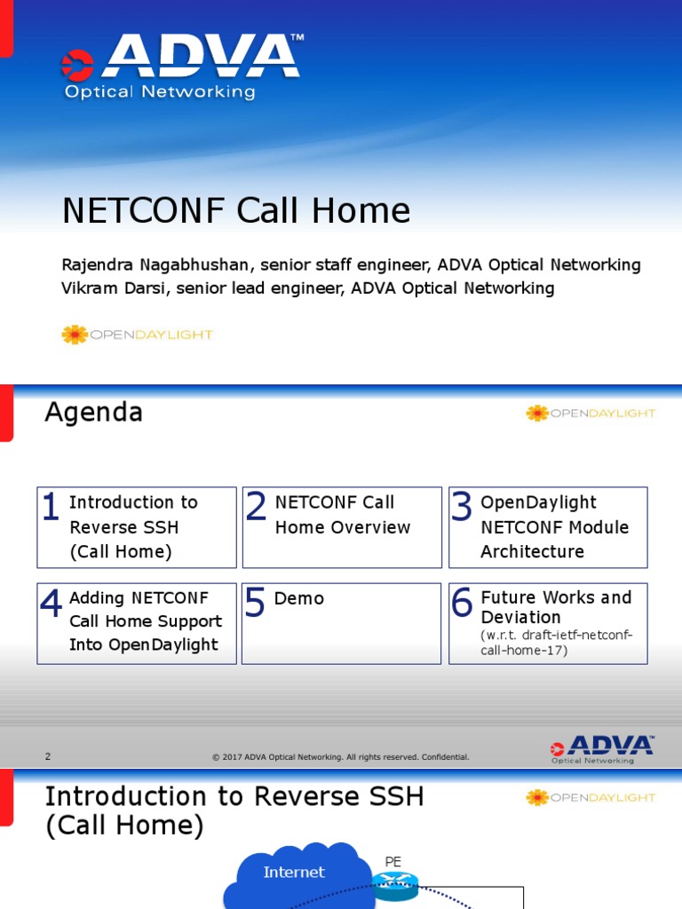 Adva Netconf CallHome | PDF | Transmission Control Protocol | Computer ...