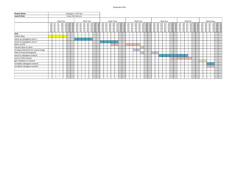 32 p3 Production Plan Exemplar | PDF