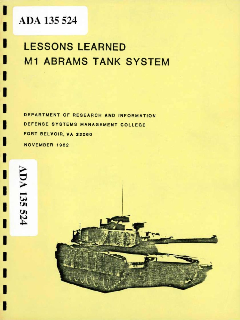 m1 Abrams Lessons Learned | Tanks | Gas Turbine