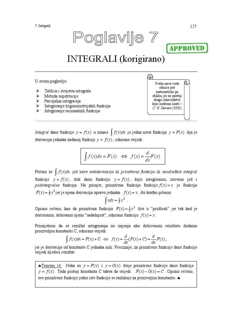 C7 Integrali | PDF
