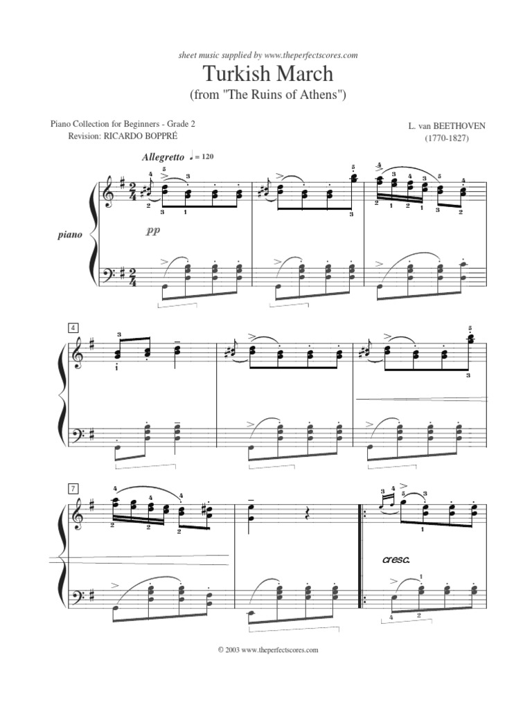 Turkish March PDF | PDF