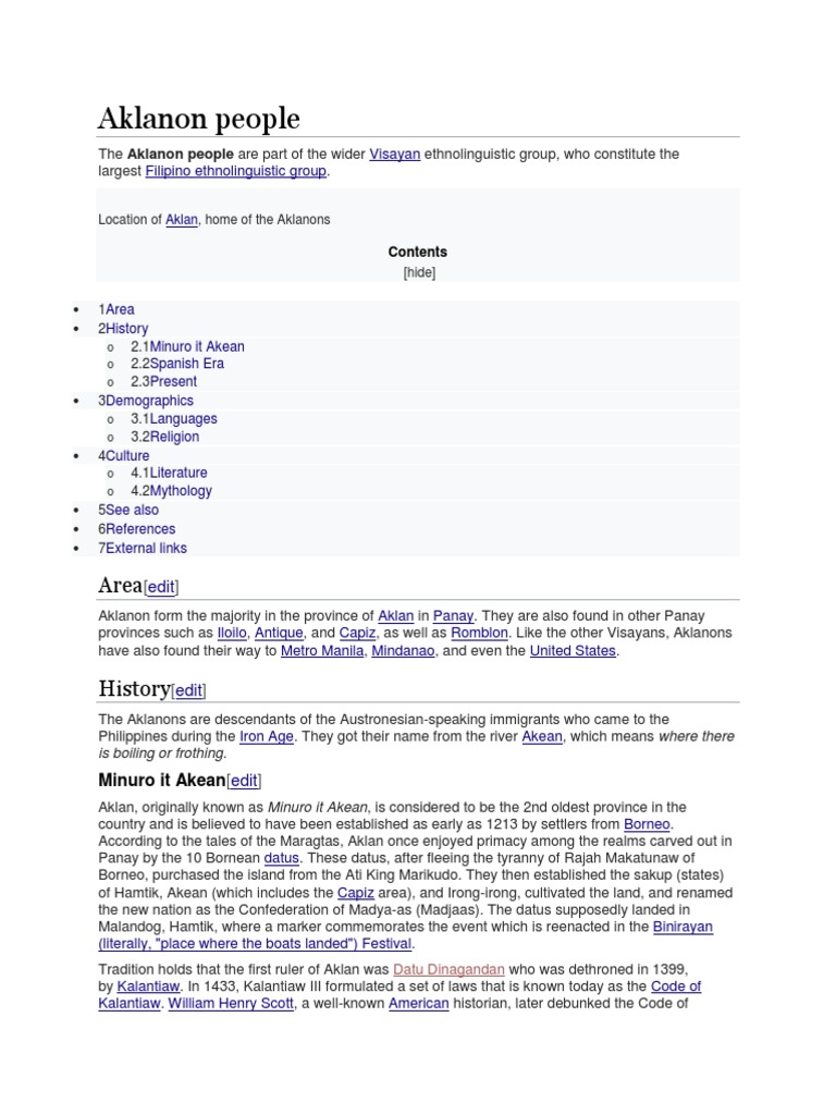 Aklanon People | Philippines