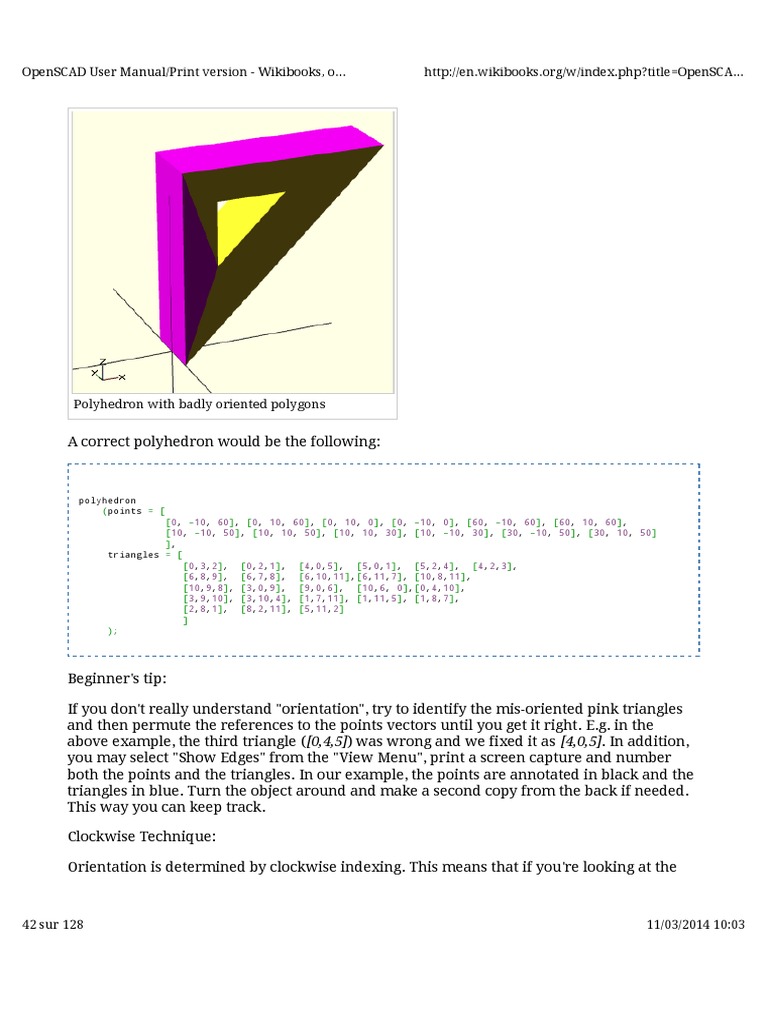 Openscad Manual 4 | PDF | Cartesian Coordinate System | Rotation